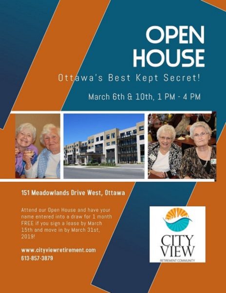 Open House - NEW DATES - City View Retirement Community